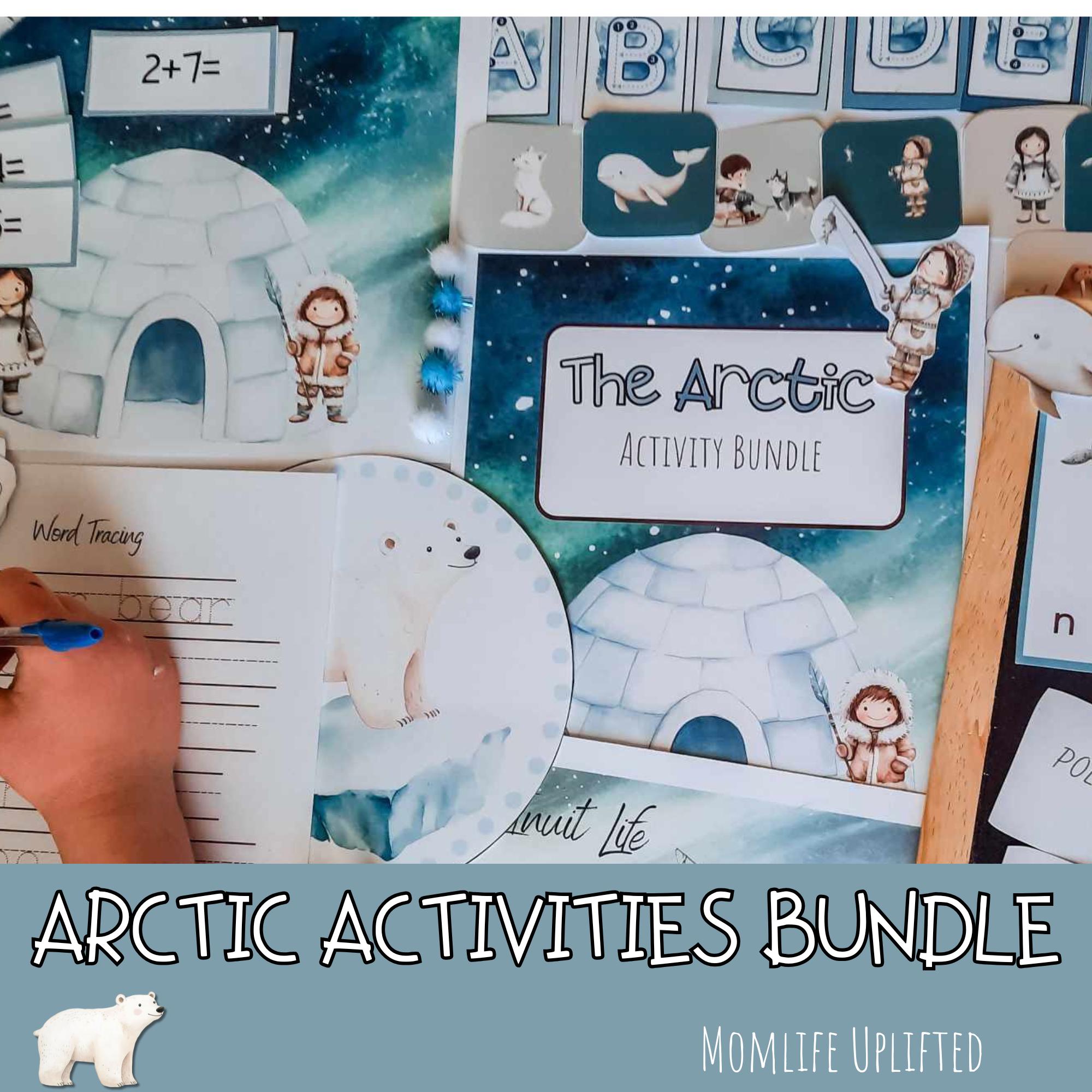 Arctic Animals Preschool Kindergarten and Elementary Activities, Winter ...