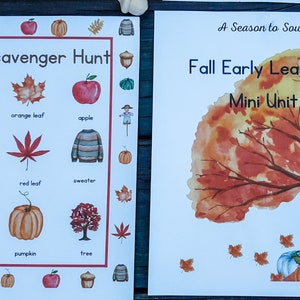 Printable Fall Activity Fall Early Learning Activities Montessori ...