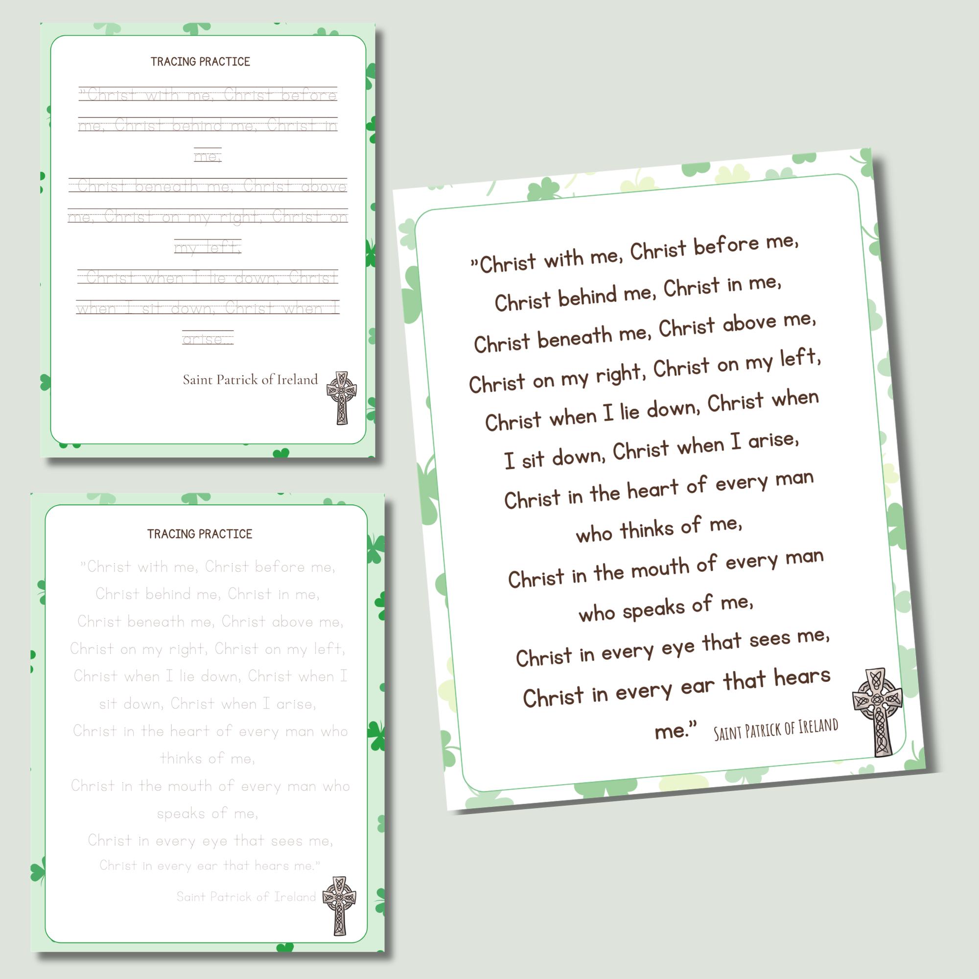 Saint Patrick Unit Study Christian Homeschool History Ireland Geography ...