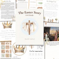 Easter Scripture Cards: Homeschool Activity Worksheets (printable) - Etsy