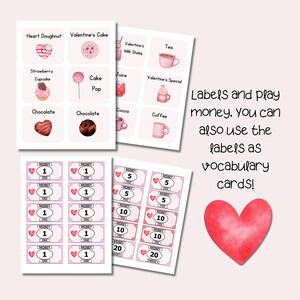 Valentine's Dramatic Play Pretend Cafe and Coffee Shop, Preschool ...
