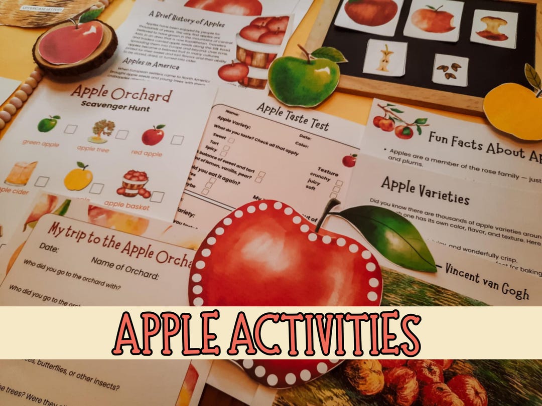 Apple Unit Study Homeschool, Charlotte Mason Apple Unit, Preschool ...