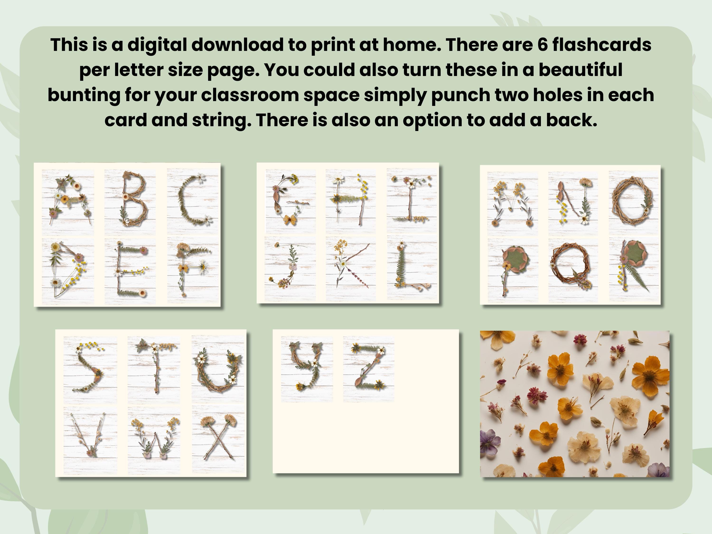 Nature Alphabet Printable, Reggio Emilia Alphabet, Loose Parts Alphabet ...