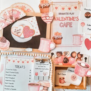 Valentine's Dramatic Play Pretend Cafe and Coffee Shop, Preschool ...