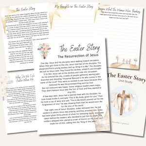 Easter Story Resurrection Activities, Charlotte Mason Unit Study, Bible ...