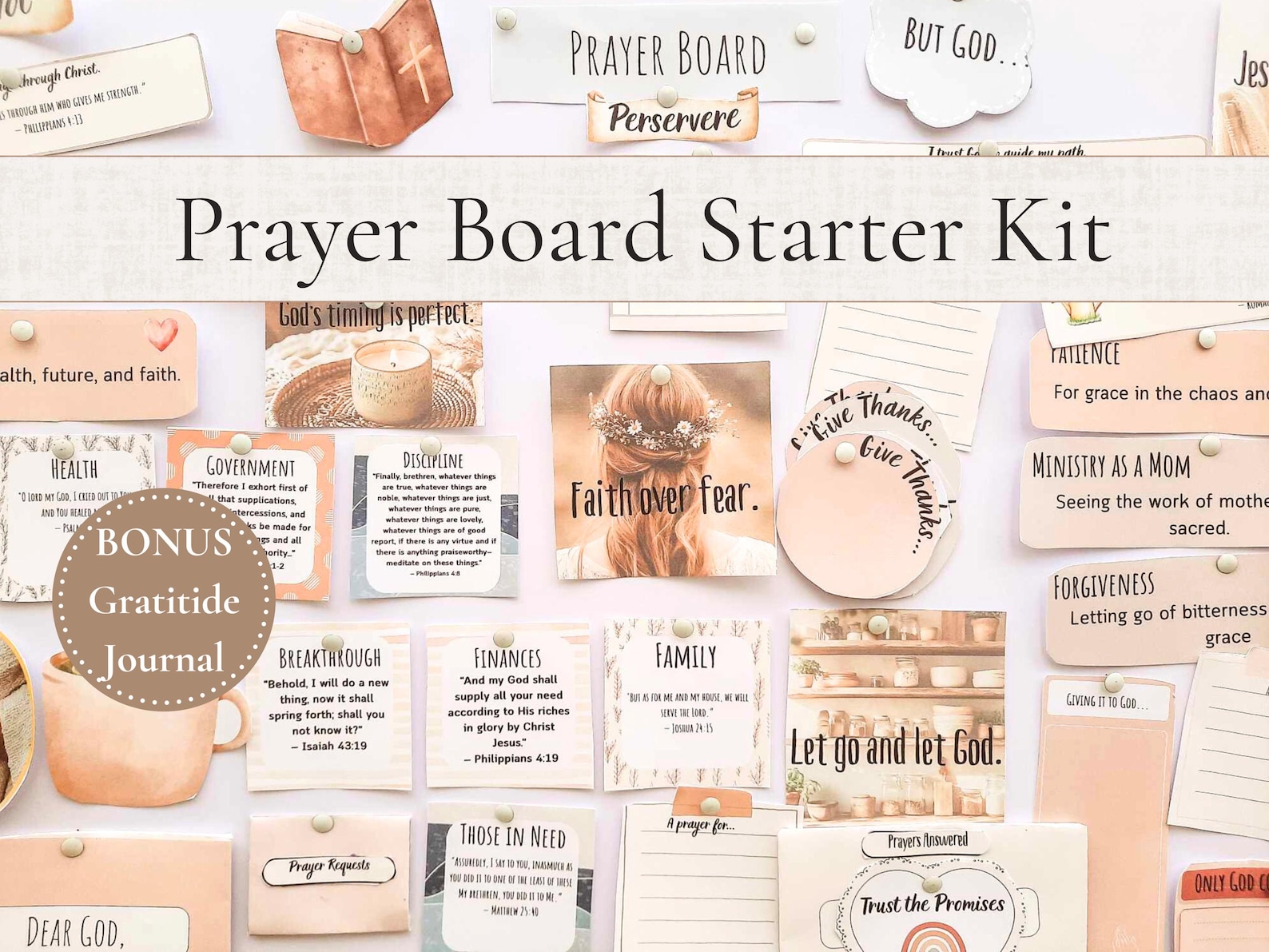 Prayer Board Kit – Christian 2026 Vision Board Template for Women - Etsy