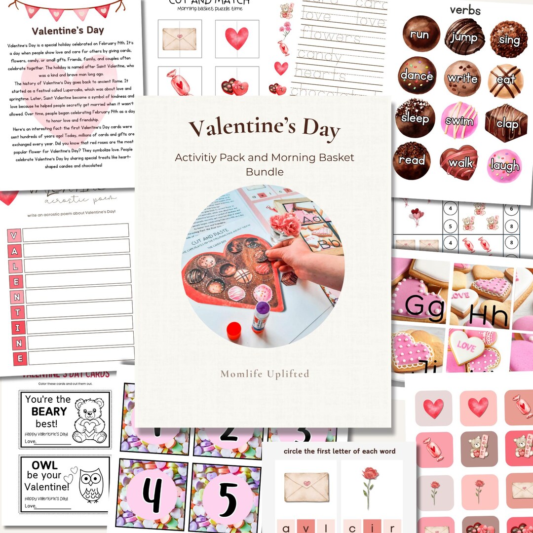 Valentines Day Unit Study, Montessori Homeschool Activities for ...