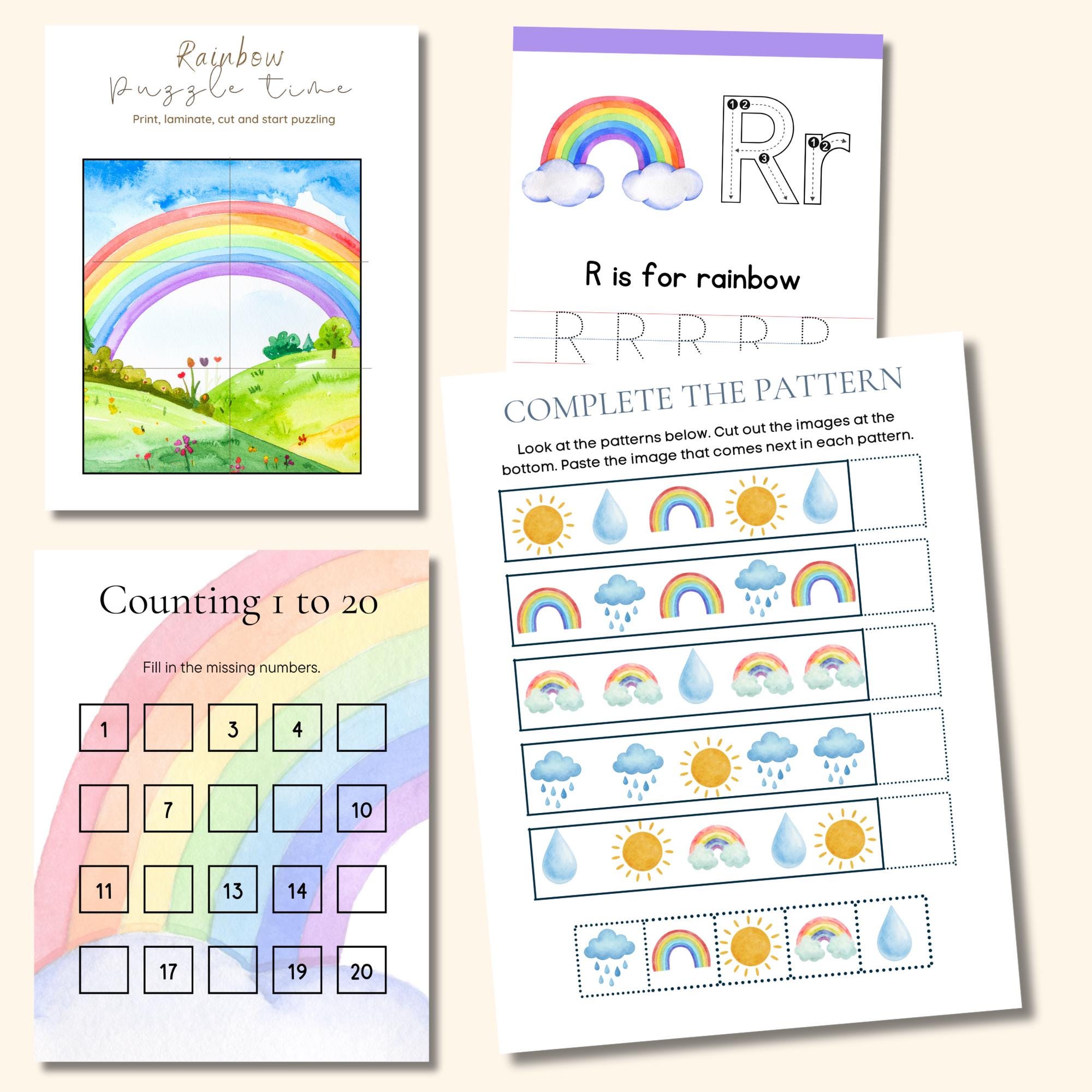 Colors of the Rainbow Mini Unit Study, Preschool Color Matching ...