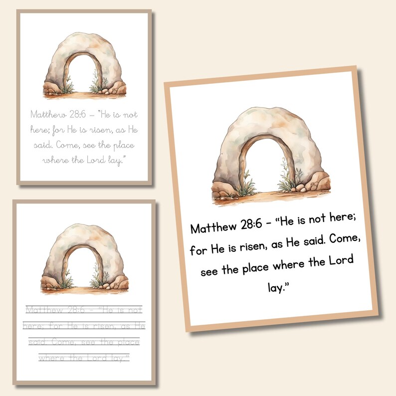 Easter Story Resurrection Activities, Charlotte Mason Unit Study, Bible ...