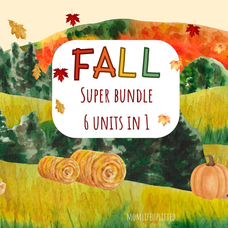 Fall Printables, Homeschool Activity, Mega Bundle, Fall Bucket List ...
