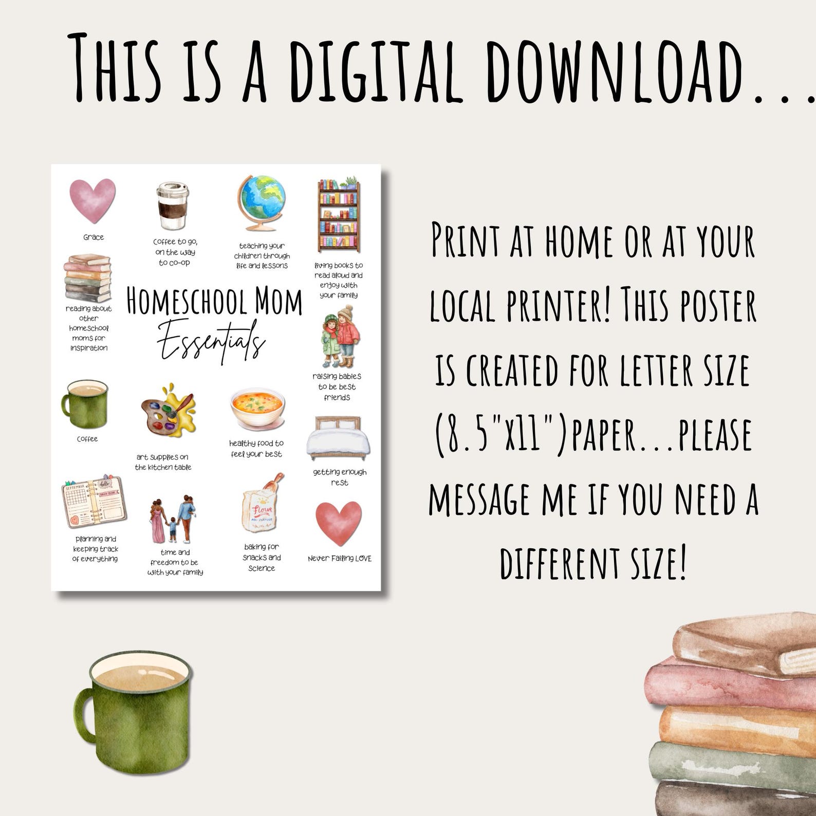 Homeschool Mom, Charlotte Mason Poster, Homeschool Decor, Boho ...