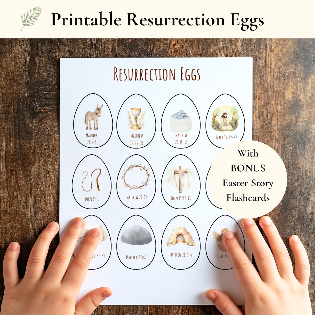 Holy Week Games, Resurrection Eggs, Easter Hunt Printables, the Easter ...