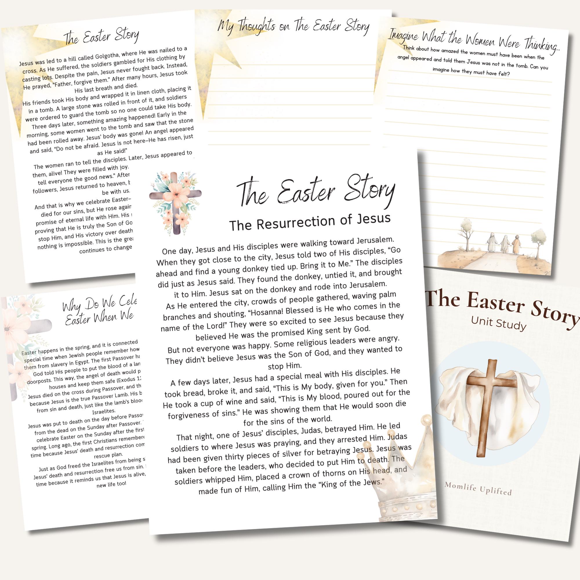 Christian Easter Story Unit Study (charlotte Mason–inspired With Music ...