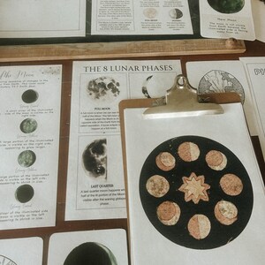 Moon Phases Study and Journal, Nature Study Educational Resources - Etsy
