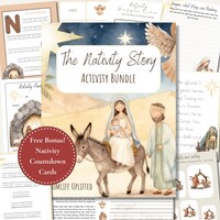 NATIVITY Unit Study, Jesus Birth Story, Homeschool Printable ...