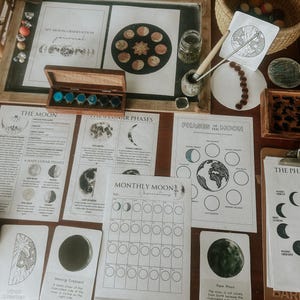 Moon Phases Study and Journal, Nature Study Educational Resources - Etsy