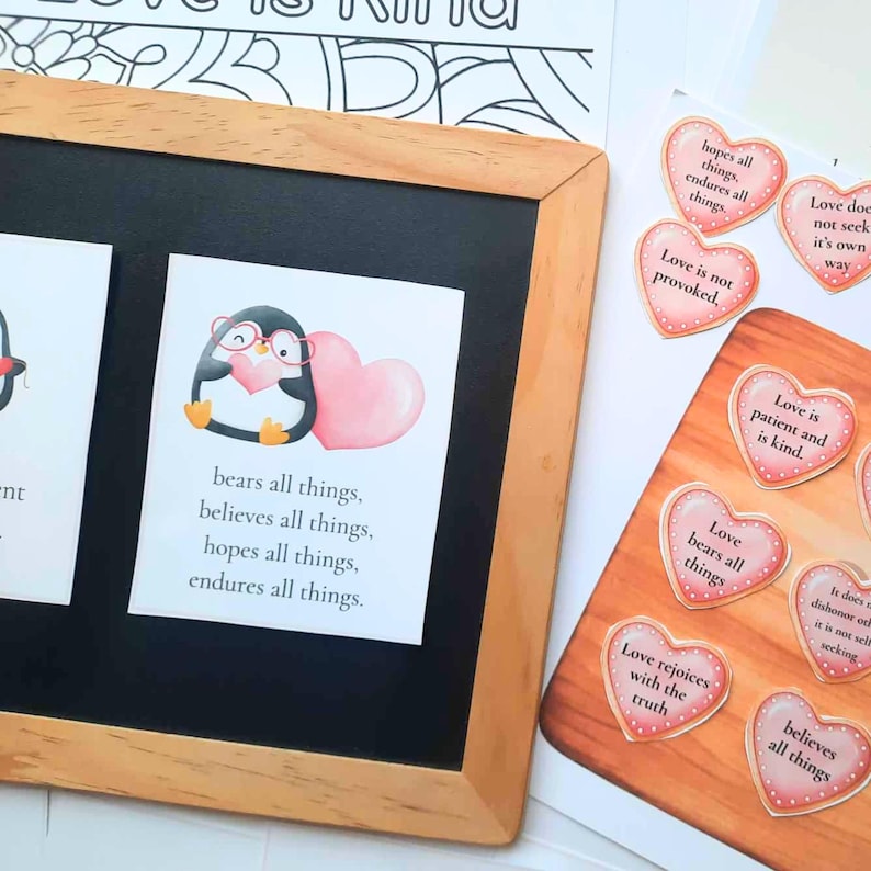 Christian Valentine’s Day Mini Unit Study | 1 Corinthians 13:4–8 Bible ...