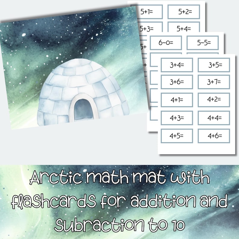 Arctic Animals Preschool Kindergarten and Elementary Activities, Winter ...