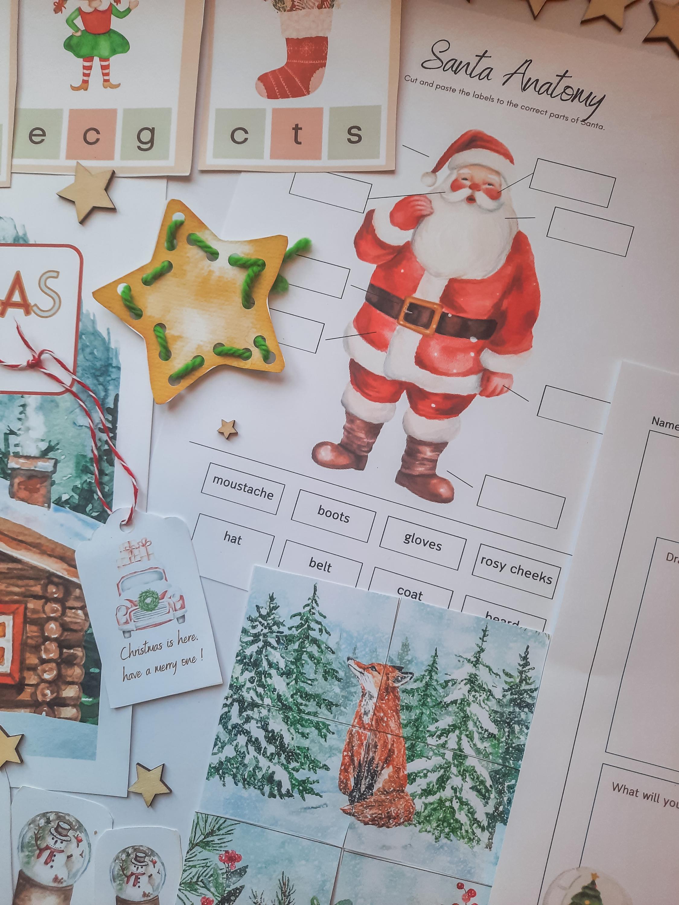 Christmas Morning Basket, Holiday Activity Pack for Preschool ...