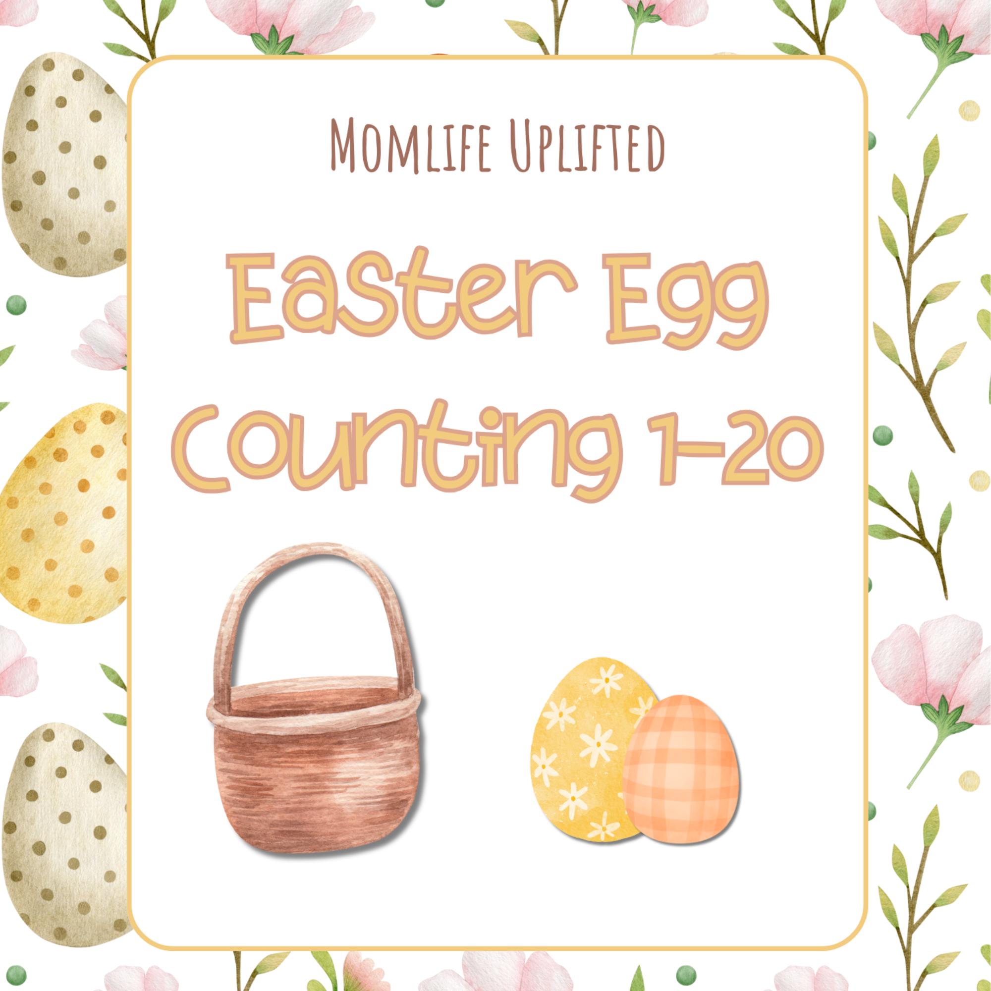 Easter Games, Easter Egg Activity, Counting 1-20, Prek Printables ...