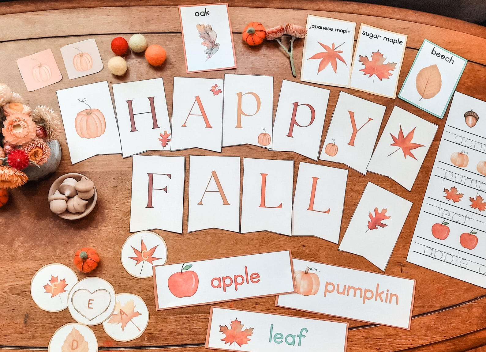 Printable Fall Activity Fall Early Learning Activities Montessori ...