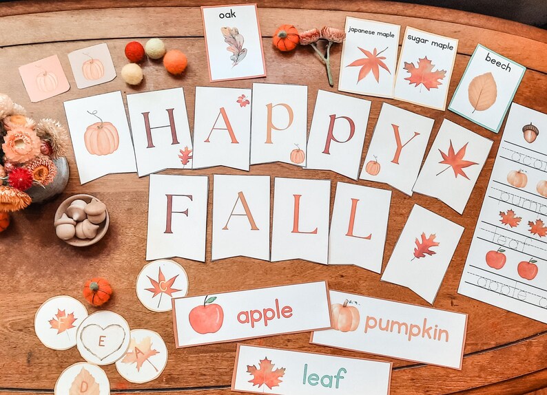 Printable Fall Activity Fall Early Learning Activities Montessori ...