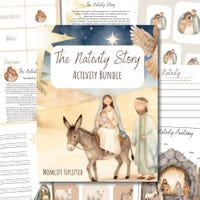 Nativity Busy Book - Preschool Christmas Printable - Advent Calendar ...