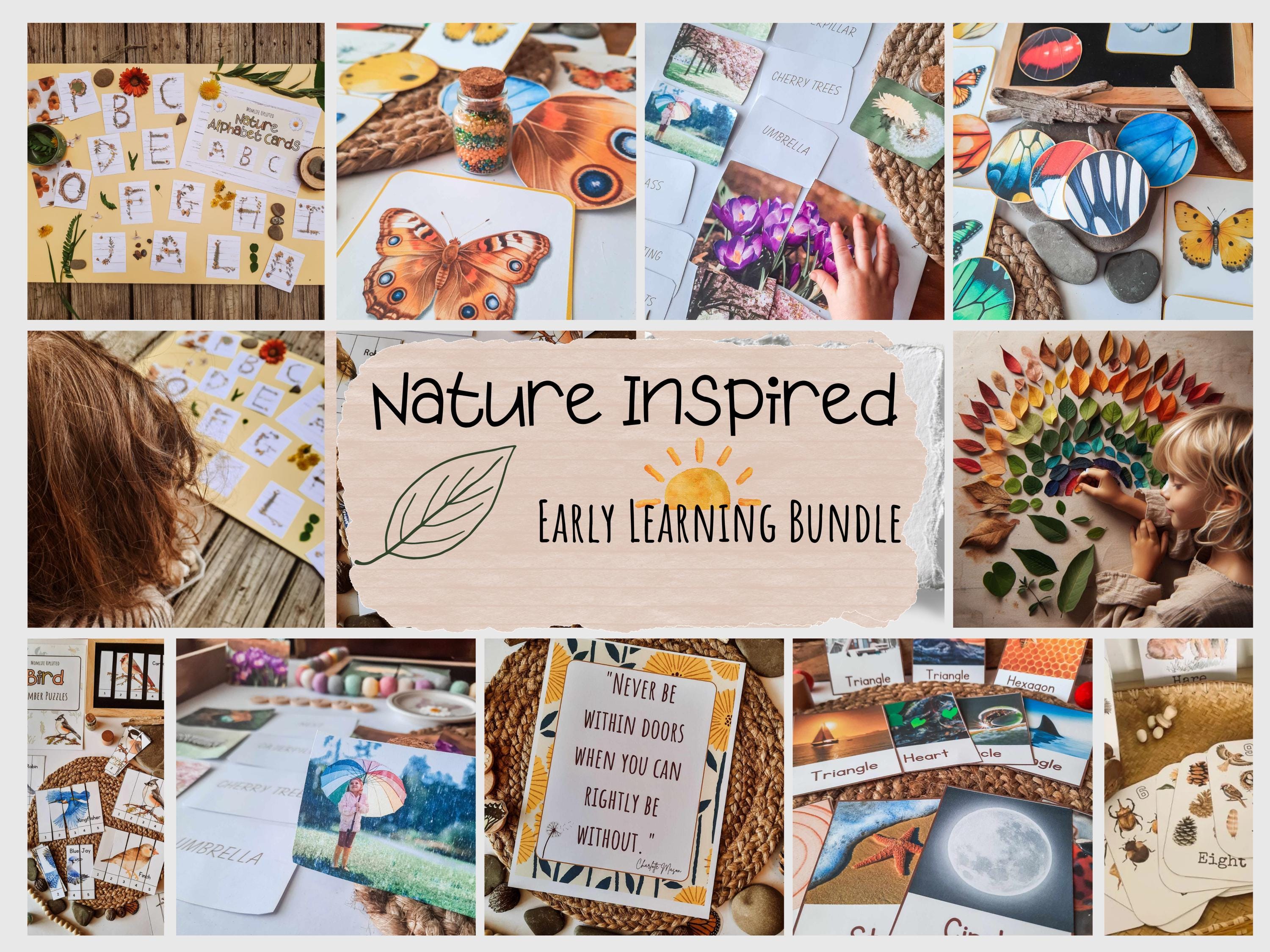 Nature Alphabet Printable, Reggio Emilia Alphabet, Loose Parts Alphabet ...
