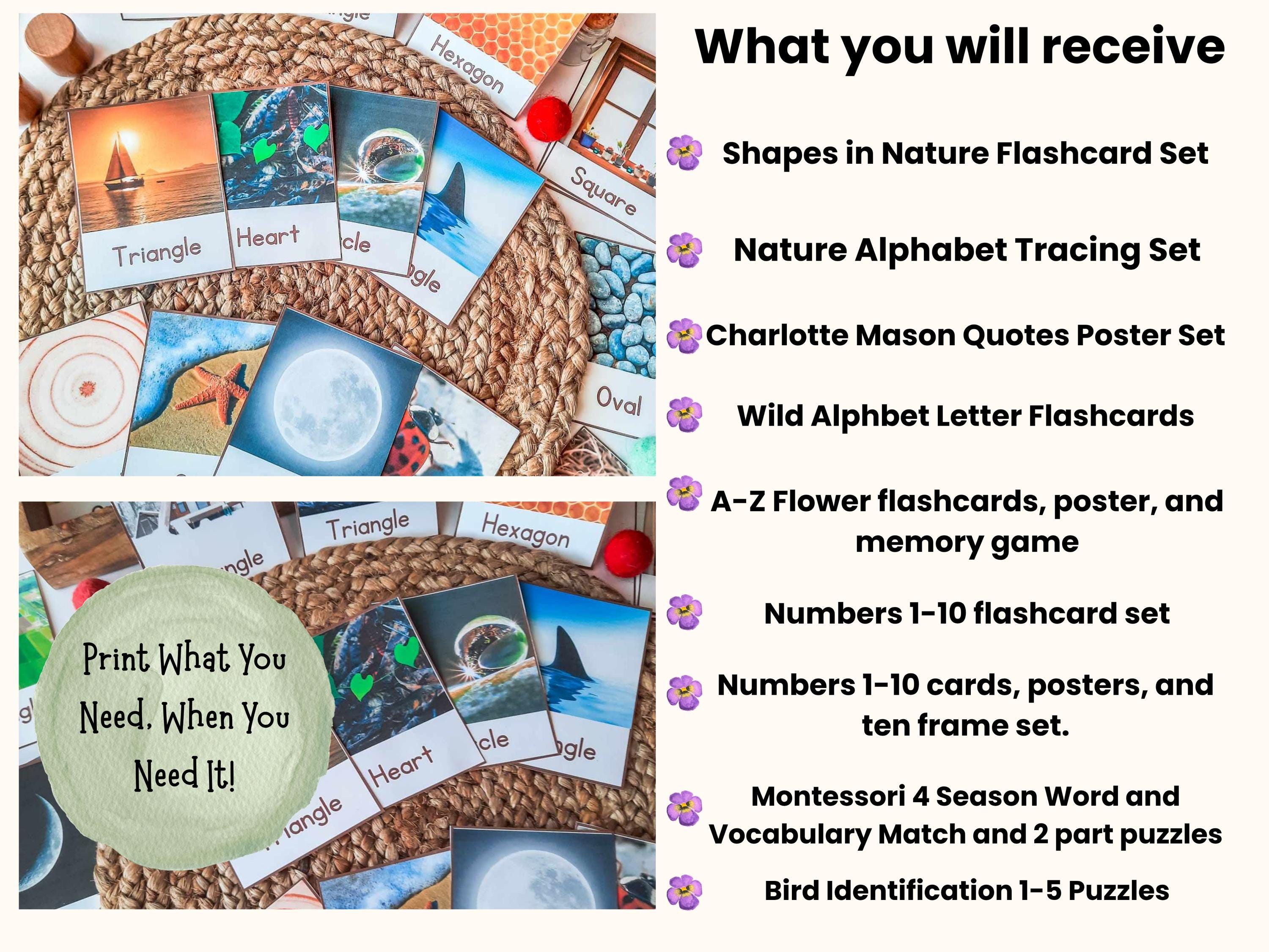 Nature Preschool Printable Bundle | Charlotte Mason Homeschool ...