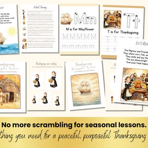 Thanksgiving Story Unit Study for Preschool–2nd Grade | Gentle ...