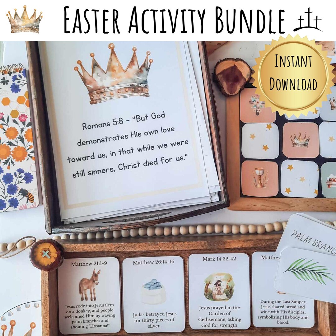 Easter Story, Christian Easter Activities, Bible Verses for Kids ...