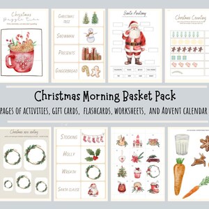 Christmas Morning Basket, Holiday Activity Pack for Preschool ...