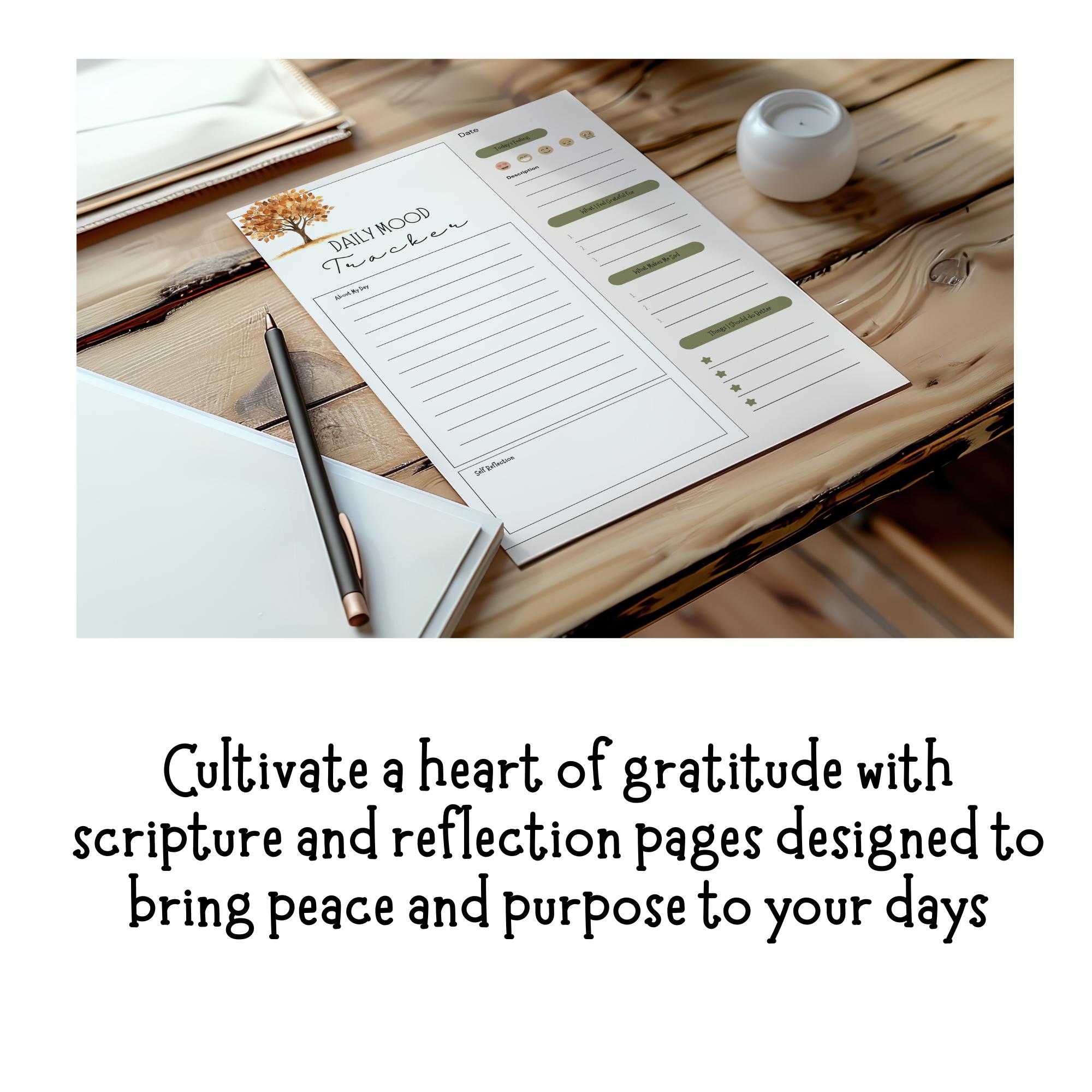 Gratitude Journal Printable, Christian Mom Thankfulness Journal With ...