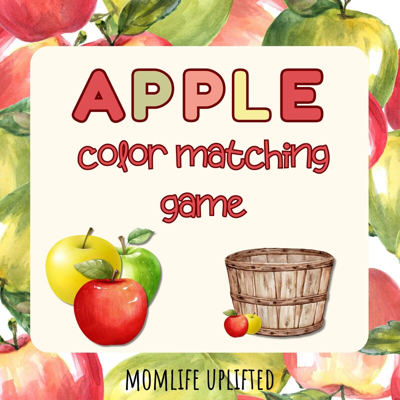 The Apple Matching Game - Etsy UK