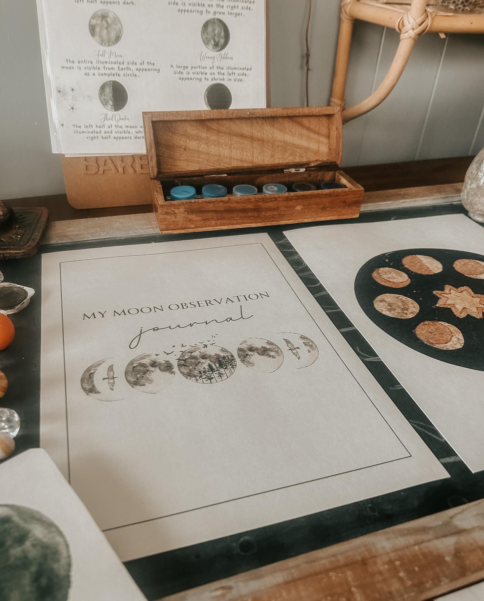Homeschool Printable Moon Study Unit, Moon Phases Journal for Kids ...