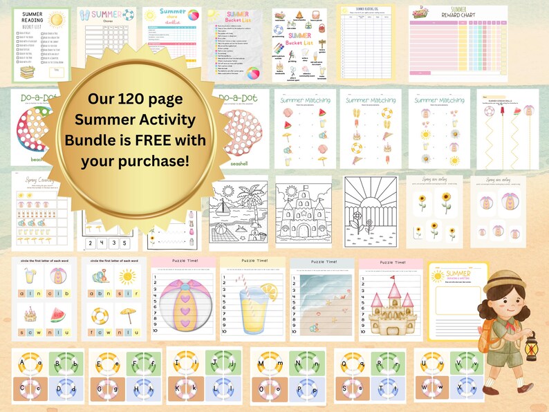 Printable Lemonade Stand Dramatic Play Kit + Bonus Summer Bundle ...