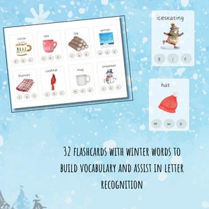 Early Learning Letter Recognition Winter Preschool Activities - Etsy