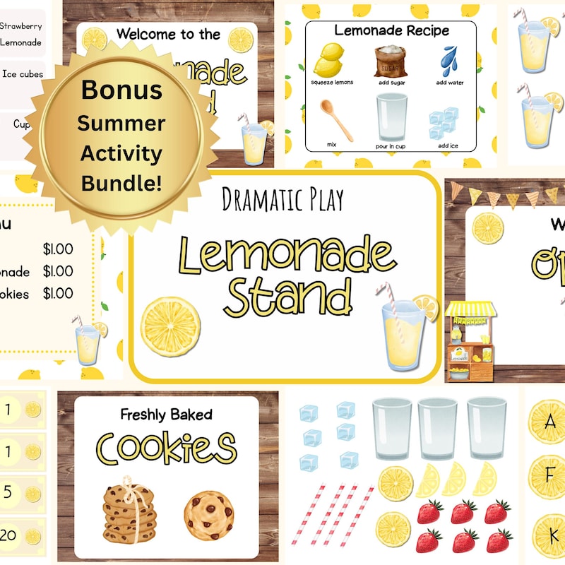 Lemonade Stand Printables - Etsy