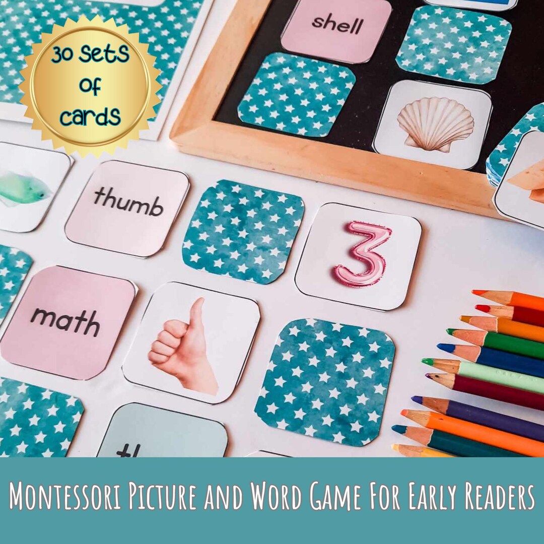 Montessori Matching Cards, Phonics Game - Etsy