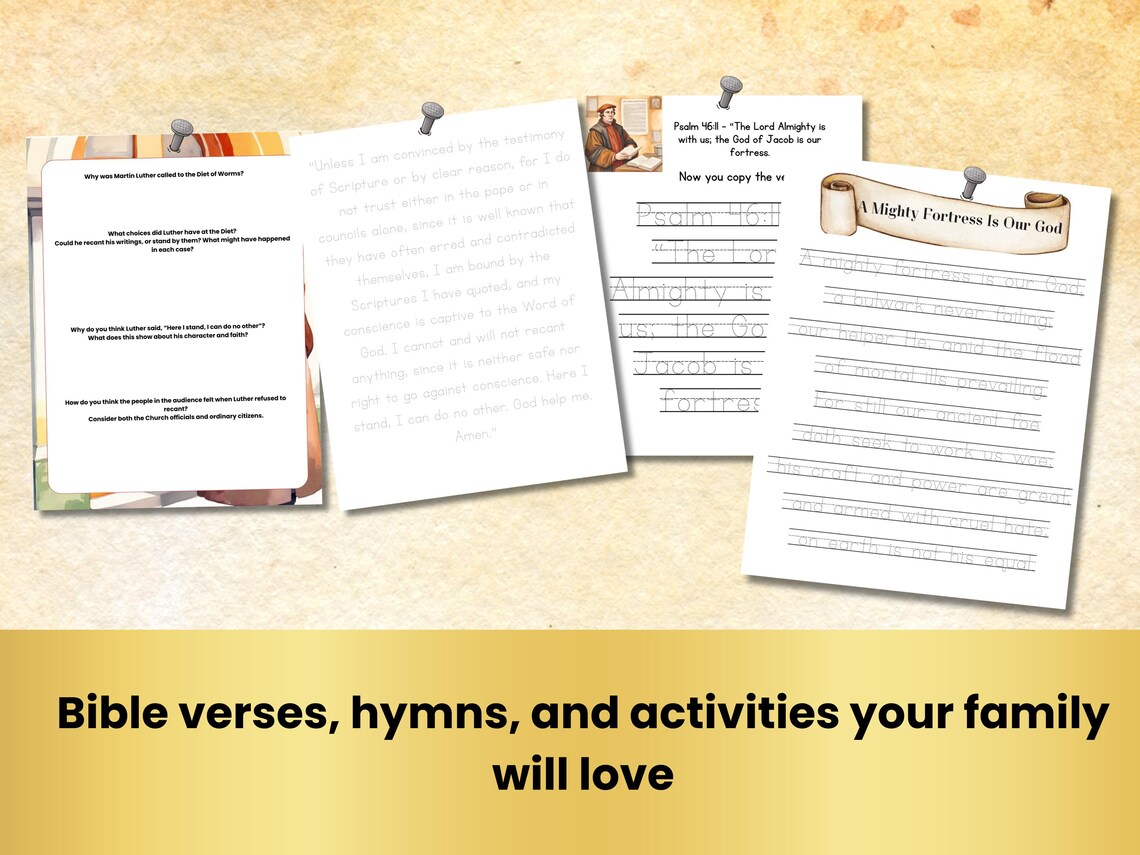 Reformation Day Printable Pack – Martin Luther, 95 Theses, Five Solas ...