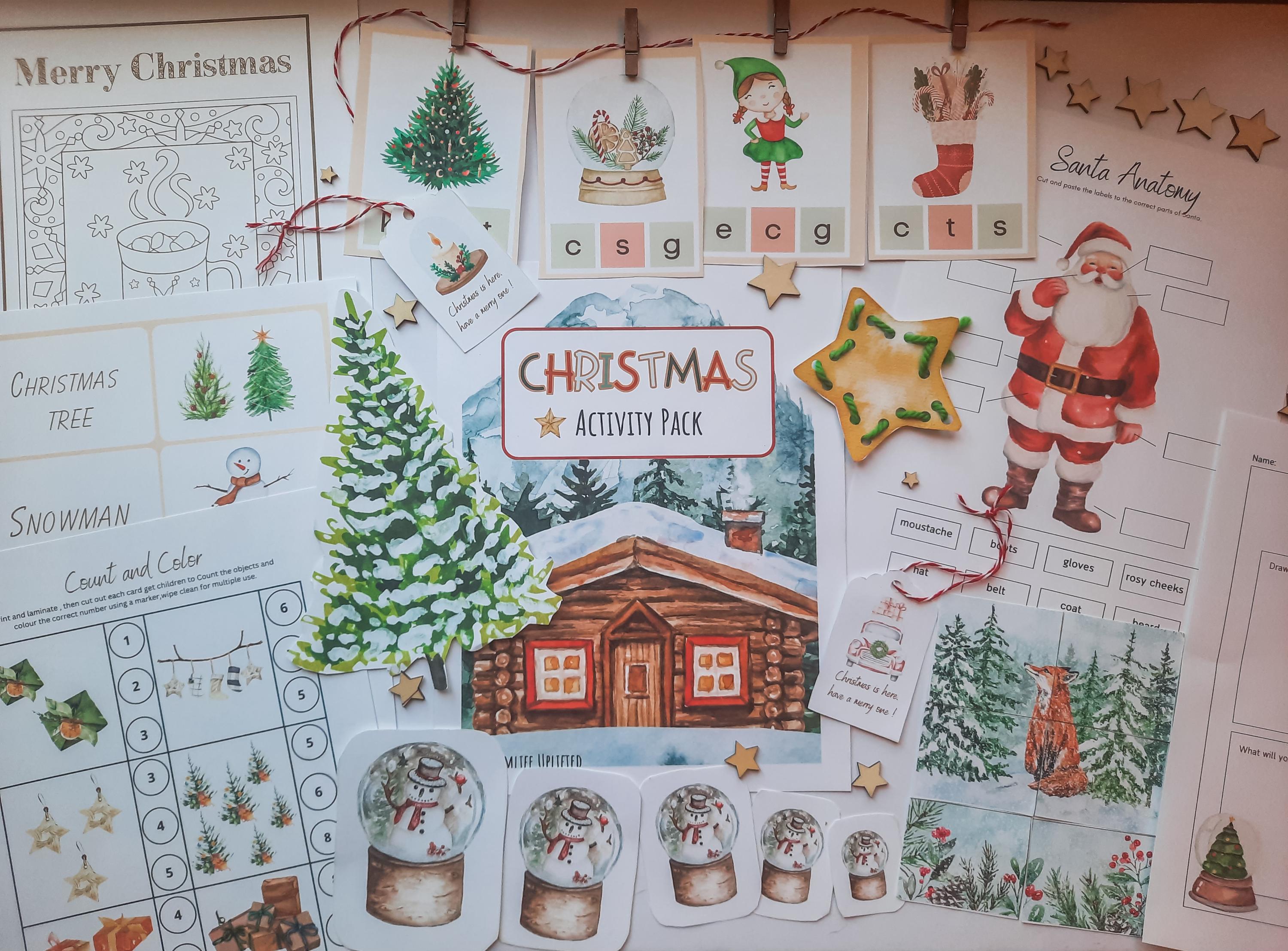 Christmas Morning Basket, Holiday Activity Pack for Preschool ...