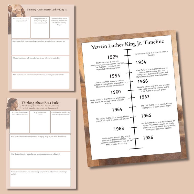 Martin Luther King Jr Unit Study for Homeschool | Black History Month ...