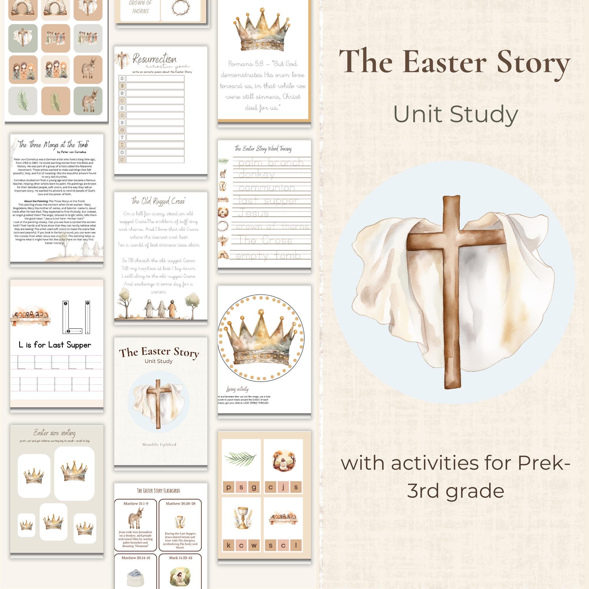 Christian Easter Story Unit Study (charlotte Mason–inspired With Music ...