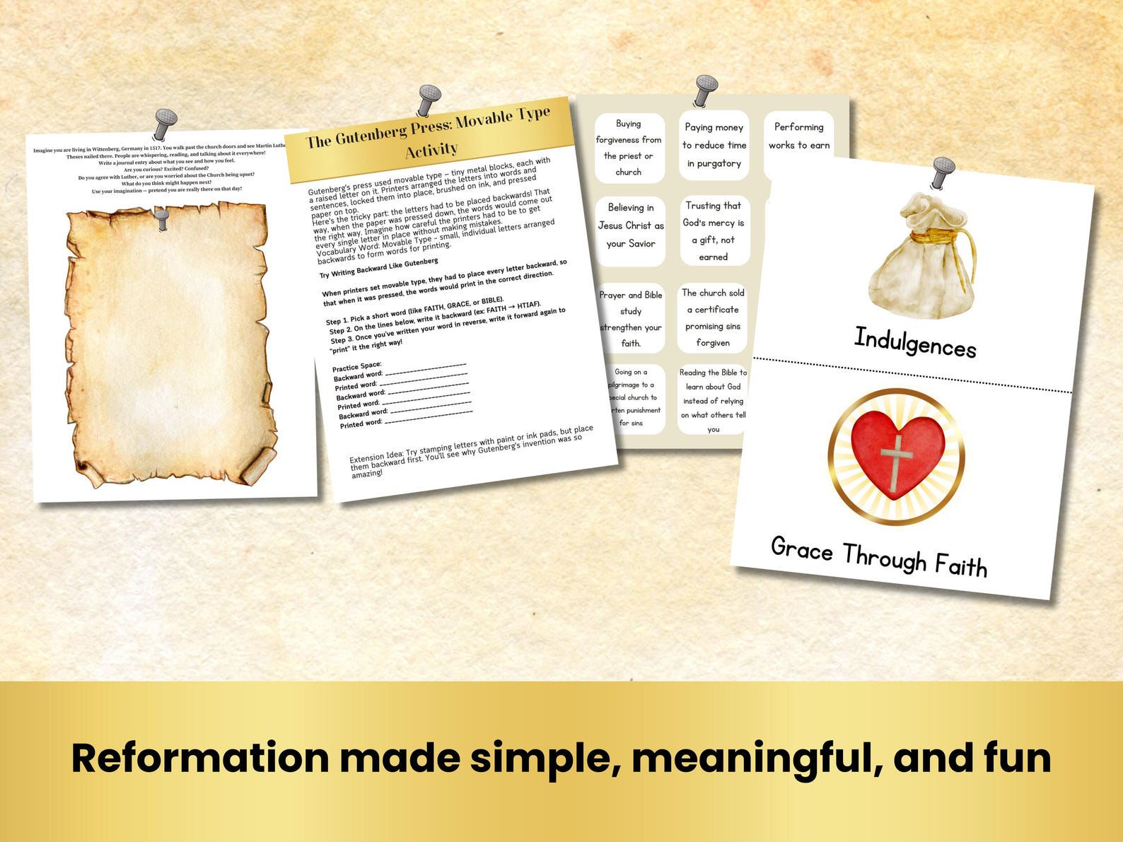 Reformation Day Printable Pack – Martin Luther, 95 Theses, Five Solas ...