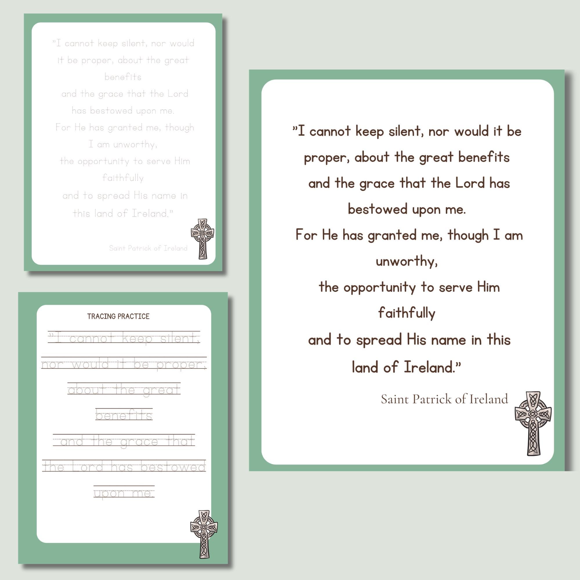 Saint Patrick Unit Study Christian Homeschool History Ireland Geography ...