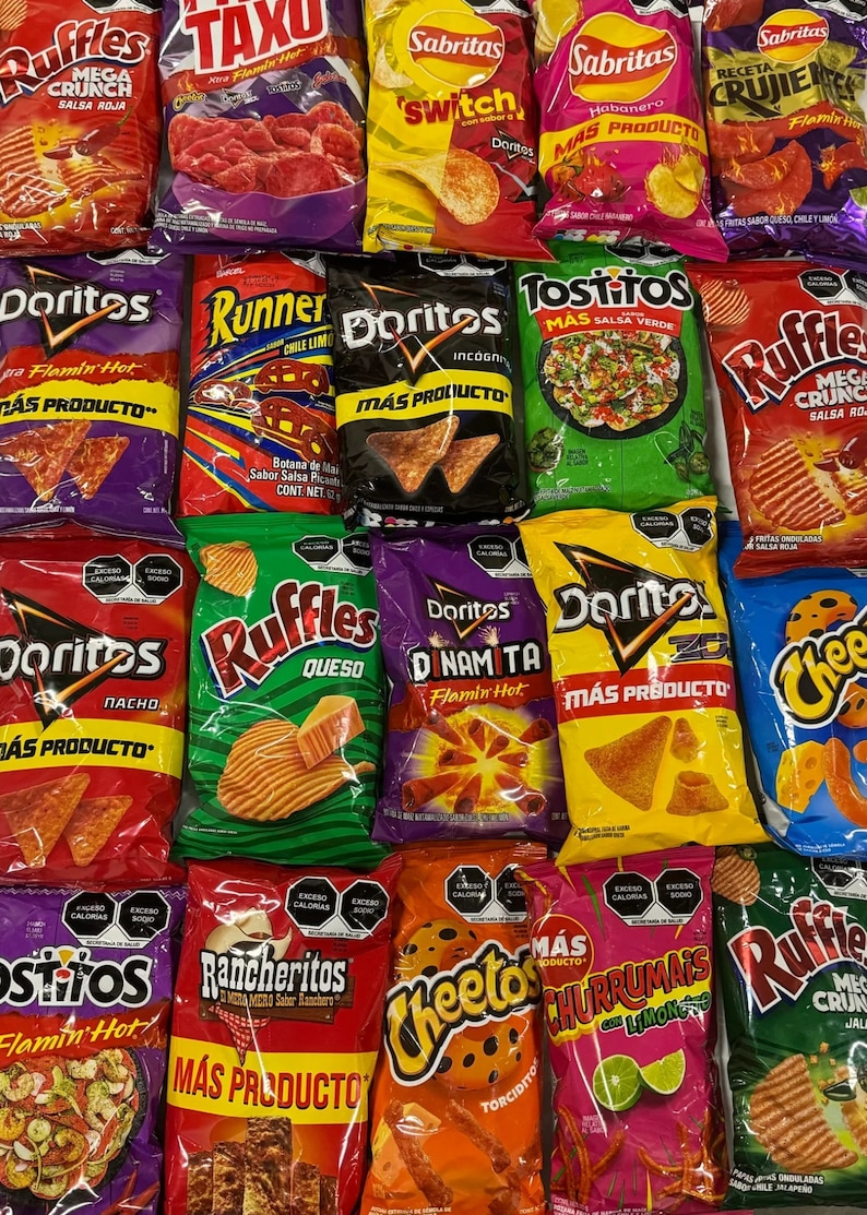 Mistery Spicy Mexican Chip Box 8 Ct - Etsy
