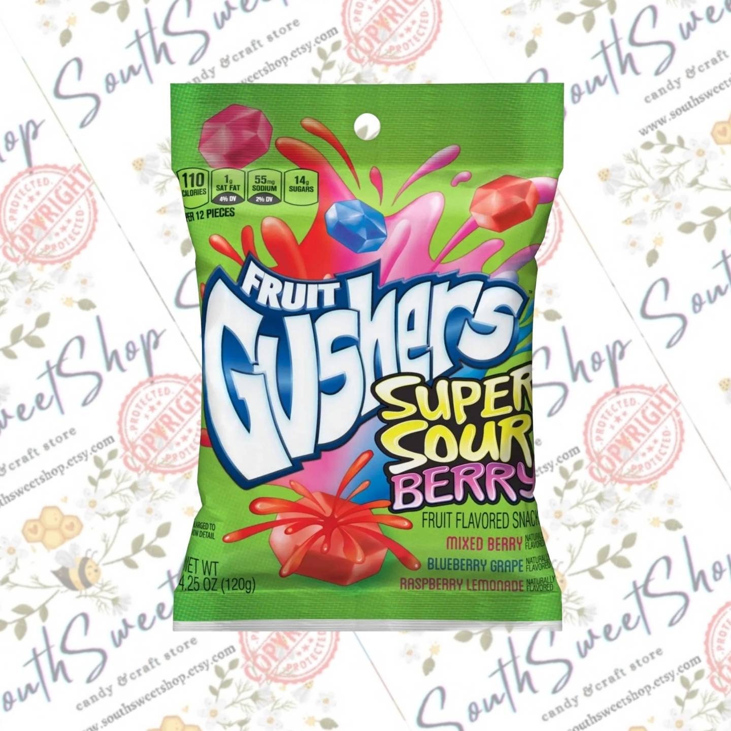 Exotic Gushers Super Sour Berry - Etsy