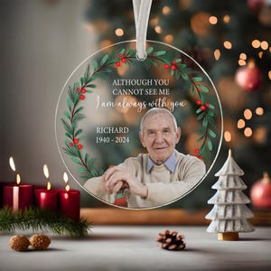 Personalized Memorial Christmas Ornament 2024 - Custom in Loving Memory ...