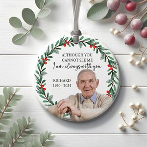 Personalized Memorial Christmas Ornament 2024 - Custom in Loving Memory ...