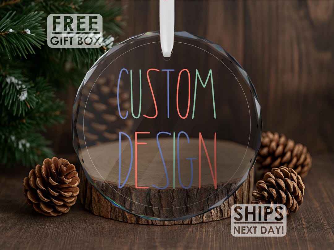 Custom Ornament – Design Your Own – Name Keepsake – Christmas Ornaments ...